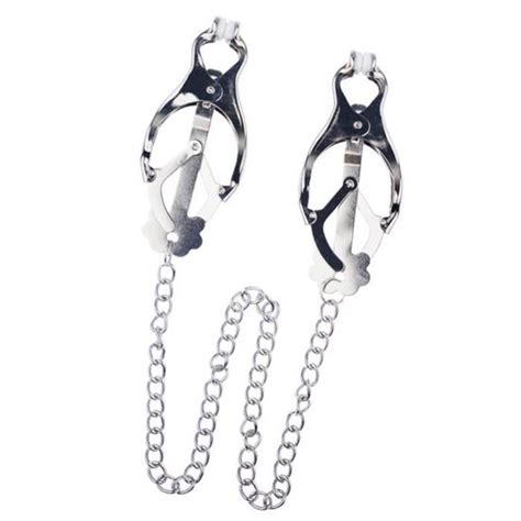 Silver Clip Metal Sex Toy Sexy Design Breast Clamp Stimulate Papilla Chain Adults Bracelet