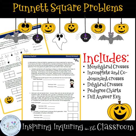 Halloween Genetics Bundle 3 Holiday Science Themes Genetics Activities