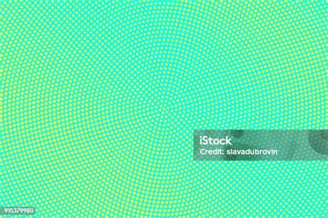 Latar Belakang Vektor Halftone Bertitik Kuning Hijau Template Banner