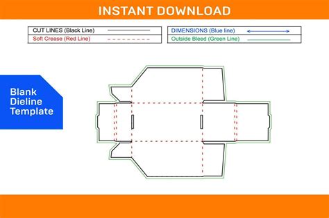 Stackable Storage And Bin Box Dieline Template And 3d Box Design Easily