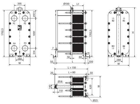 해양 산업 열교환기 Sondex S65 Phe 가스켓