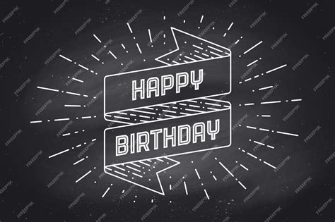 Vintage Happy Birthday Sign