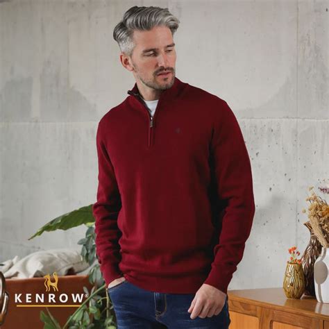 Kr718850 Gerry Half Zip Knit Ruby