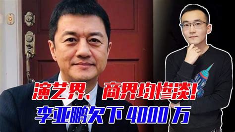 投资地产失败，李亚鹏被判赔4000万：“无路可走，要我跪下都行”财经投资好看视频