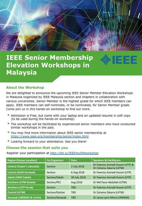 Ieee Senior Membership Is A Ieee Malaysia Section