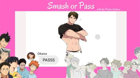 Smash Or Pass Pretty Setters Edition Haikyuu Text Fic Youtube