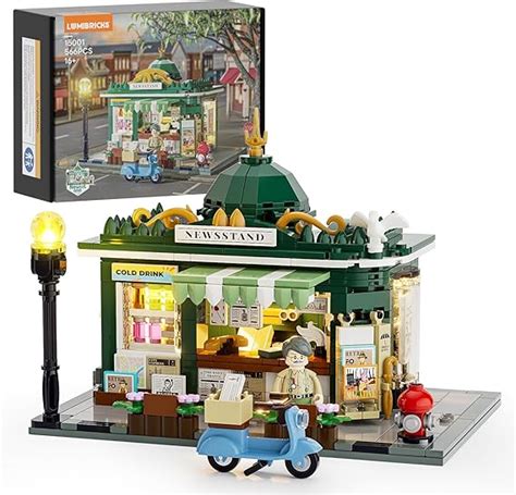 Lumibricks Newsstand Lighting Building Bricks Set City