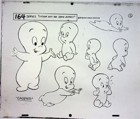 Casper And The Angels Production Hand Painted Casper Model Cel 1979
