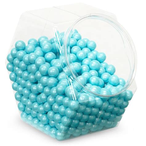 Shimmer Powder Blue Sixlets Candy