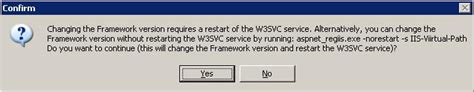 How To Change The ASP NET Version Of A Website Or Virtual Directory Without Restarting IIS MartCJ