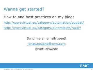 PuppetCamp Amsterdam Automated OS And App Deployment Using Puppet And Razor PPTX