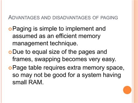paging segmentation and segment with paging pptx