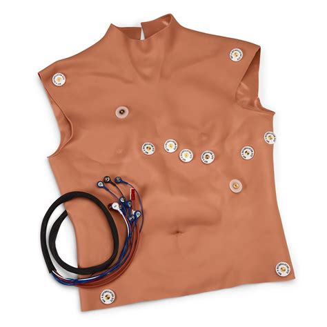 101 12 001m Simulaids 12 Lead Arrhythmia Simulator With Manikin Overlay