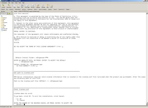 installation error license does not exists project and portfolio