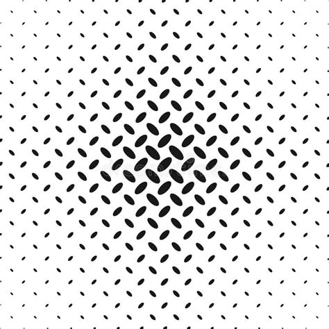 Monochrome Geometric Halftone Ellipse Pattern Background Design Vector Graphic Stock Vector
