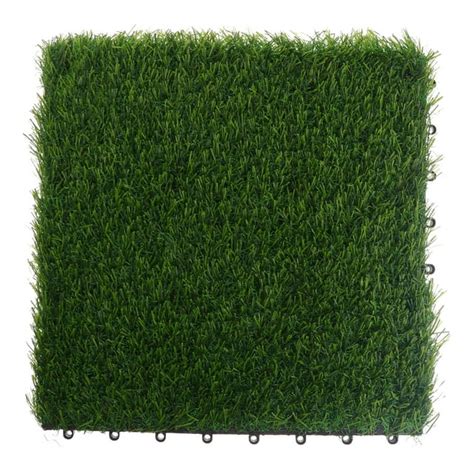 Artificial Turf Floor Artificial Grass Tile 30x30x2cm Green