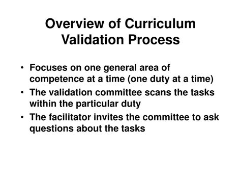 Ppt Curriculum Validation Powerpoint Presentation Free Download Id 6704938