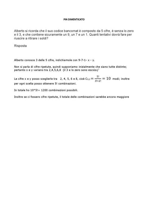 Calcolo Combinatorio Qui Matematica