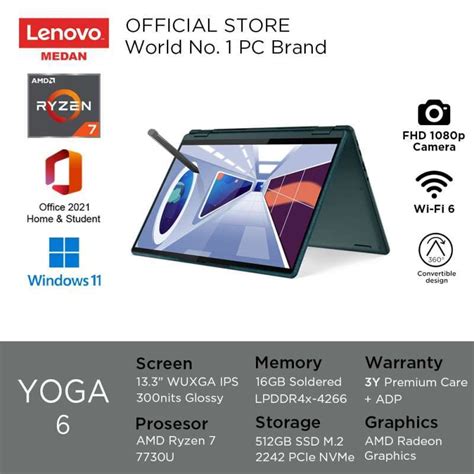 Promo Lenovo Yoga Abr Qid Amd R U Gb Gb W Hsl Ohs Darkteal Fabric Y Adp