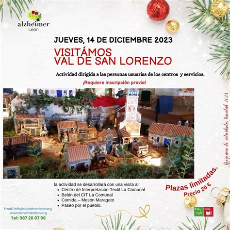 Programa de Actividades Navidad 2023 en Alzheimer Léon