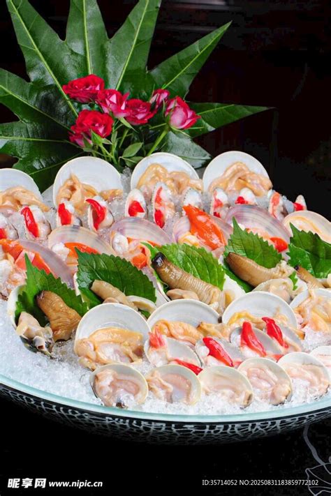 美味海鲜拼盘摄影图传统美食餐饮美食摄影图库昵图网
