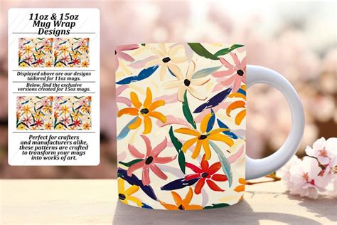Spring Blossom Mug Patterns Vibrant Designs