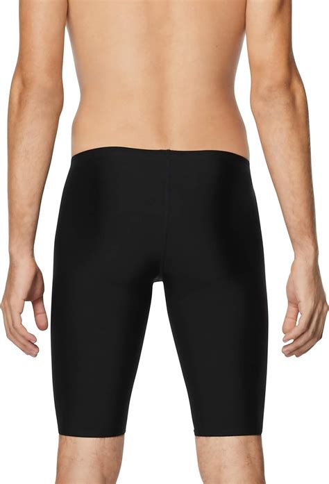 Speedo Mens Swimsuit Jammer Endurance Solid Usa Adultspeedo Black