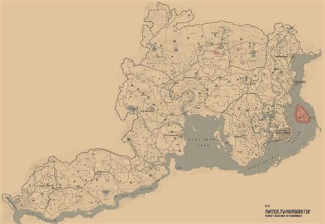 I Pieced Together The Full Rdr2 Map With Endgame Annotations R