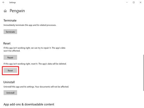 Pengwin Setup Still Remain The Packages After Reset From Windows Apps Issue