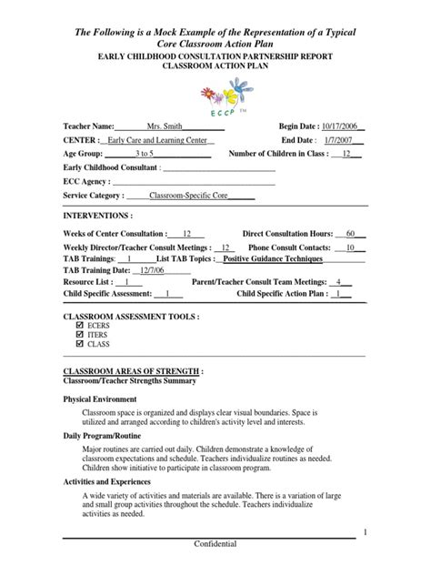 Classroom Action Plan For Teachers Pdf Classroom Teachers