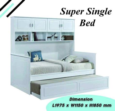 Super Single Bed Pull Out Bedstorage Bedbedframe With Pull Outbed