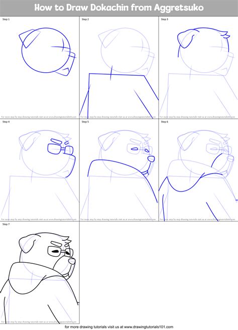 How To Draw Dokachin From Aggretsuko Aggretsuko Step By Step