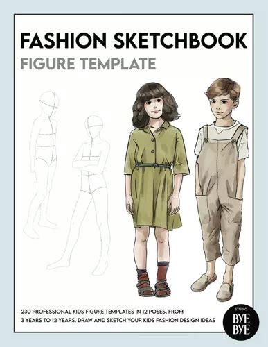 Libro Plantilla De Figuras De Cuaderno De Bocetos De Moda P Cuotas