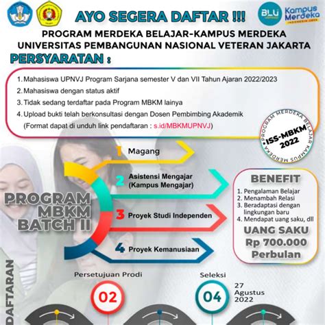 Pendaftaran Program Merdeka Belajar Kampus Merdeka Batch Ii Fakultas Teknik Upn Veteran Jakarta