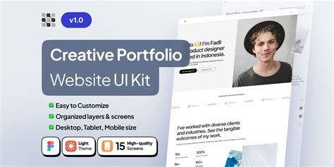 Freelancer Creative Portfolio Website Ui Kit Figma