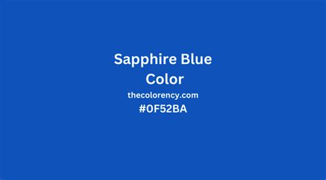 Sapphire Blue Vs Royal Blue All Differences Explained The Color Ency