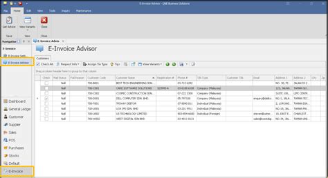 How To Update E Invoice Require Fields Qne Software Malaysia Sdn Bhd