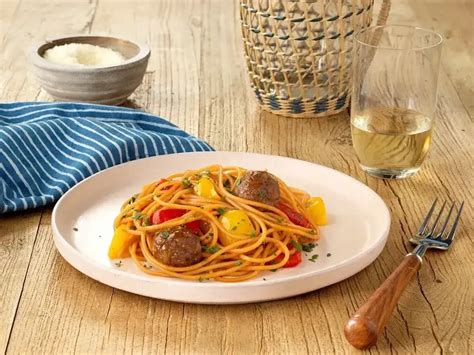 Red Lentil Spaghetti With Meatballs Recipe Barilla