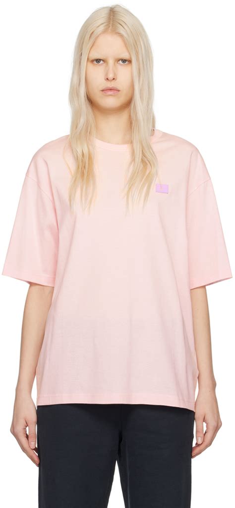 Pink Patch T Shirt By Acne Studios On Sale