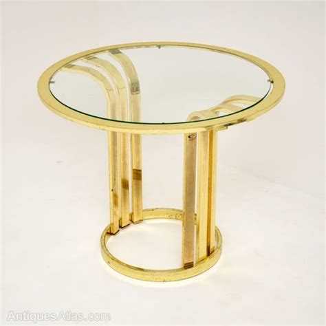 Antiques Atlas 1970s Vintage Brass And Glass Side Table As592a7472 5243