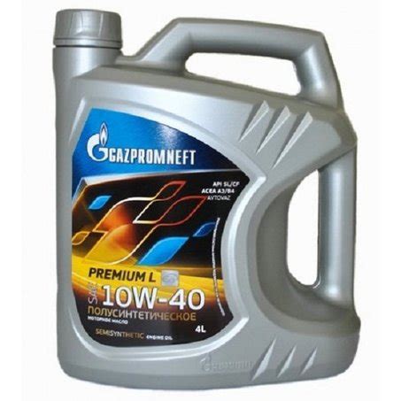 Gazpromneft Premium L 10W-40 (API SL/CF, ACEA A3/B4) - Gazpromneft G ...
