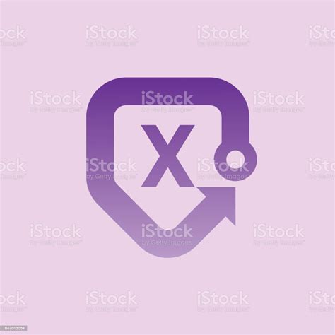 쉴드 초기 편지 x 아이콘 디자인 3차원 형태에 대한 스톡 벡터 아트 및 기타 이미지 3차원 형태 개념과 주제 공학