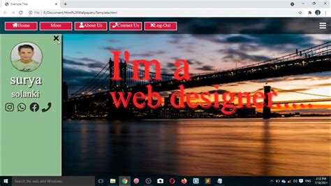 Awesome Templete Create By Html Css And Javascript Youtube