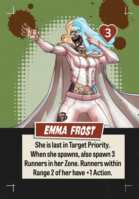 Emma Frost Zombie Zombicide Fans