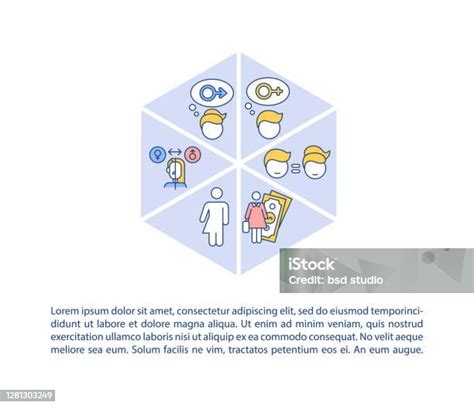 Keragaman Gender Dalam Ikon Konsep Tempat Kerja Dengan Teks Ilustrasi