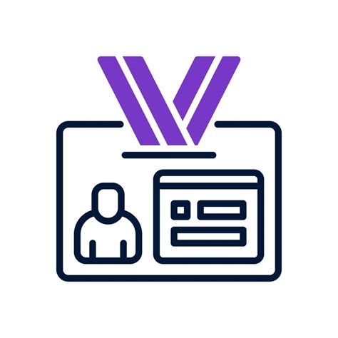 Id Card Icon For Your Website Mobile Presentation And Logo Design