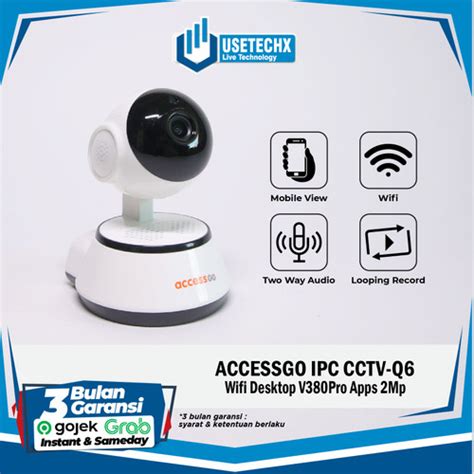 Jual ACCESSGO IPC CCTV Q6 Wifi Desktop V380Pro Apps 2Mp Jakarta Pusat
