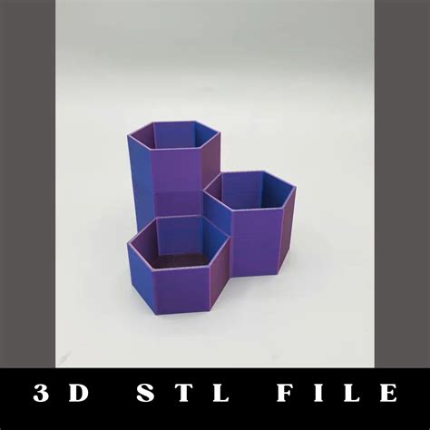 Hexagonal Pen Holder STL File Print3dstl