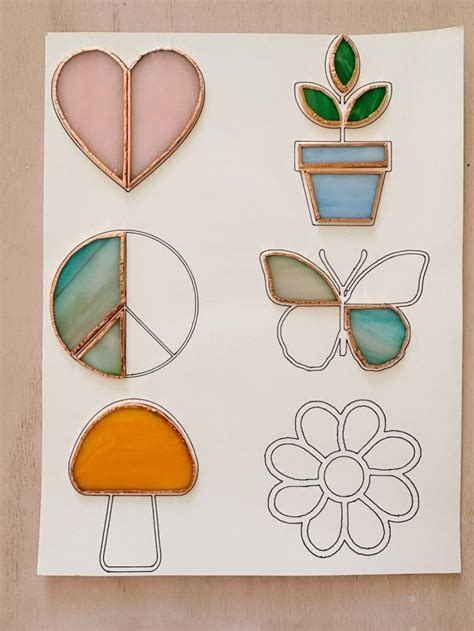 Stained Glass Plant Stakes Stained Glass Crafts Diy Stained Glass