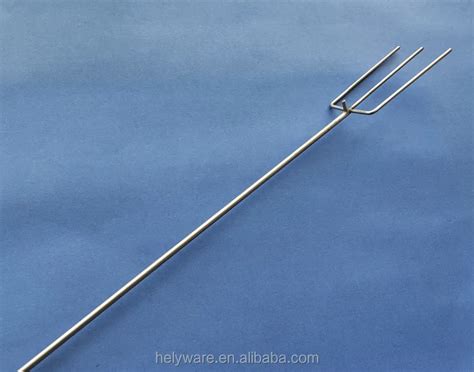 Oem Custom 65cm 80cm Stainless Steel Crucible Rack Fork Cupel Fork With Long Handleother Lab